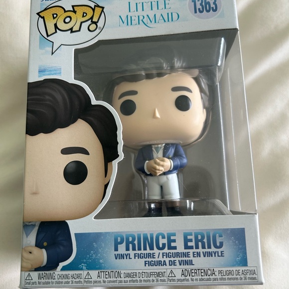 Funko | Toys | Funko Pop Prince Eric Vinyl Figure Blue And Black | Poshmark